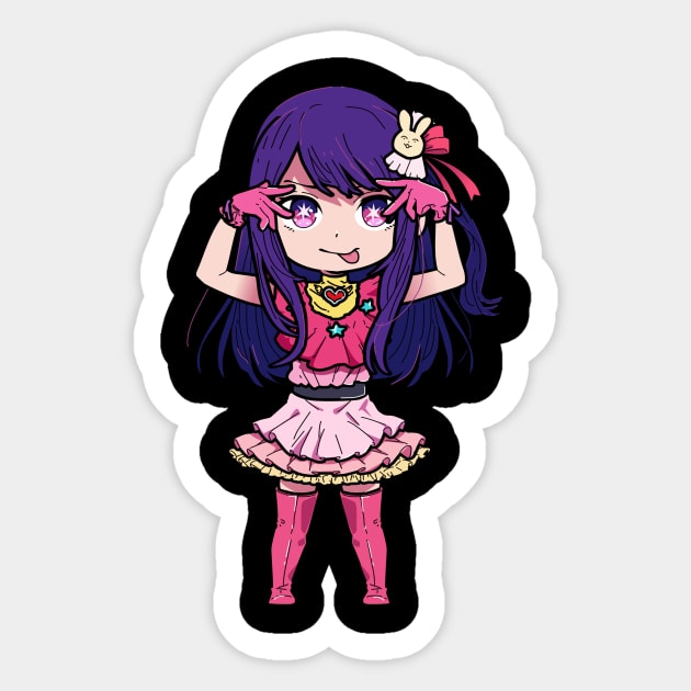 Oshi no Ko - Ai Chibi - Oshi No Ko - Sticker | TeePublic